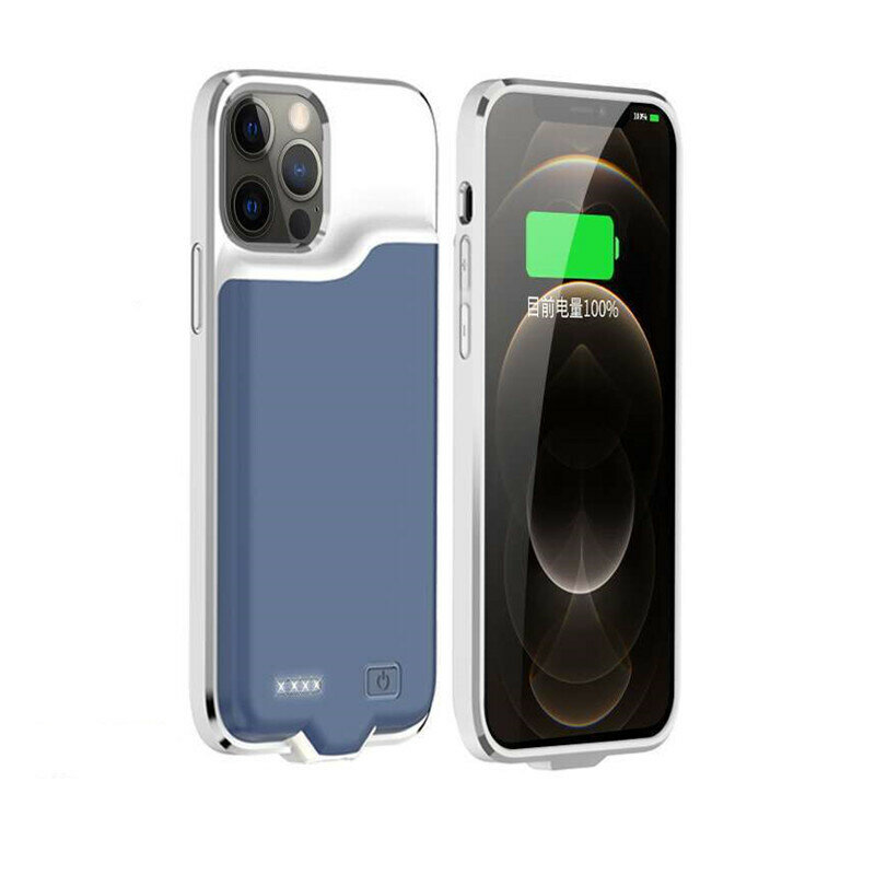 6000mAh , Чехол-аккумулятор Battery Case для Apple iPhone 12 Pro Max , Внешний аккумулятор, синий