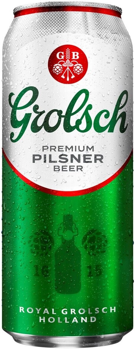 Пиво "Grolsch" Premium Pilsner, in can, 0.5 л