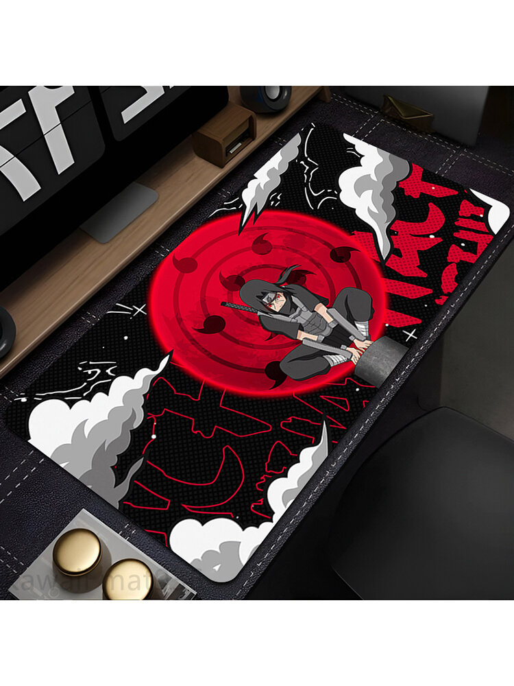 Коврик для мыши Naruto, нескользящий, нескользящая основа, с рисунком