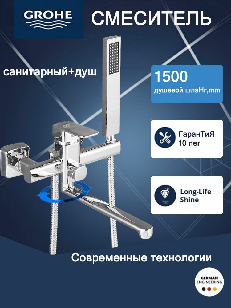 Душевые системы и смесители для ванн GROHE
