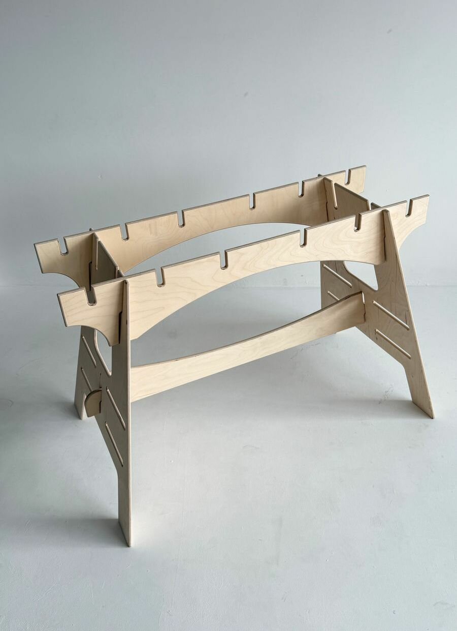 Верстак столярный 120х75х85 см, березовая фанера, складной, без столешницы