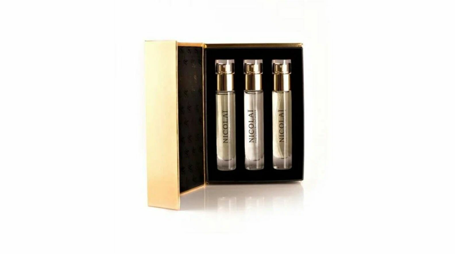 Подарочный набор Nicolai Rose Oud, Amber Oud, Incense Oud парфюмерная вода 3 шт по 15 мл