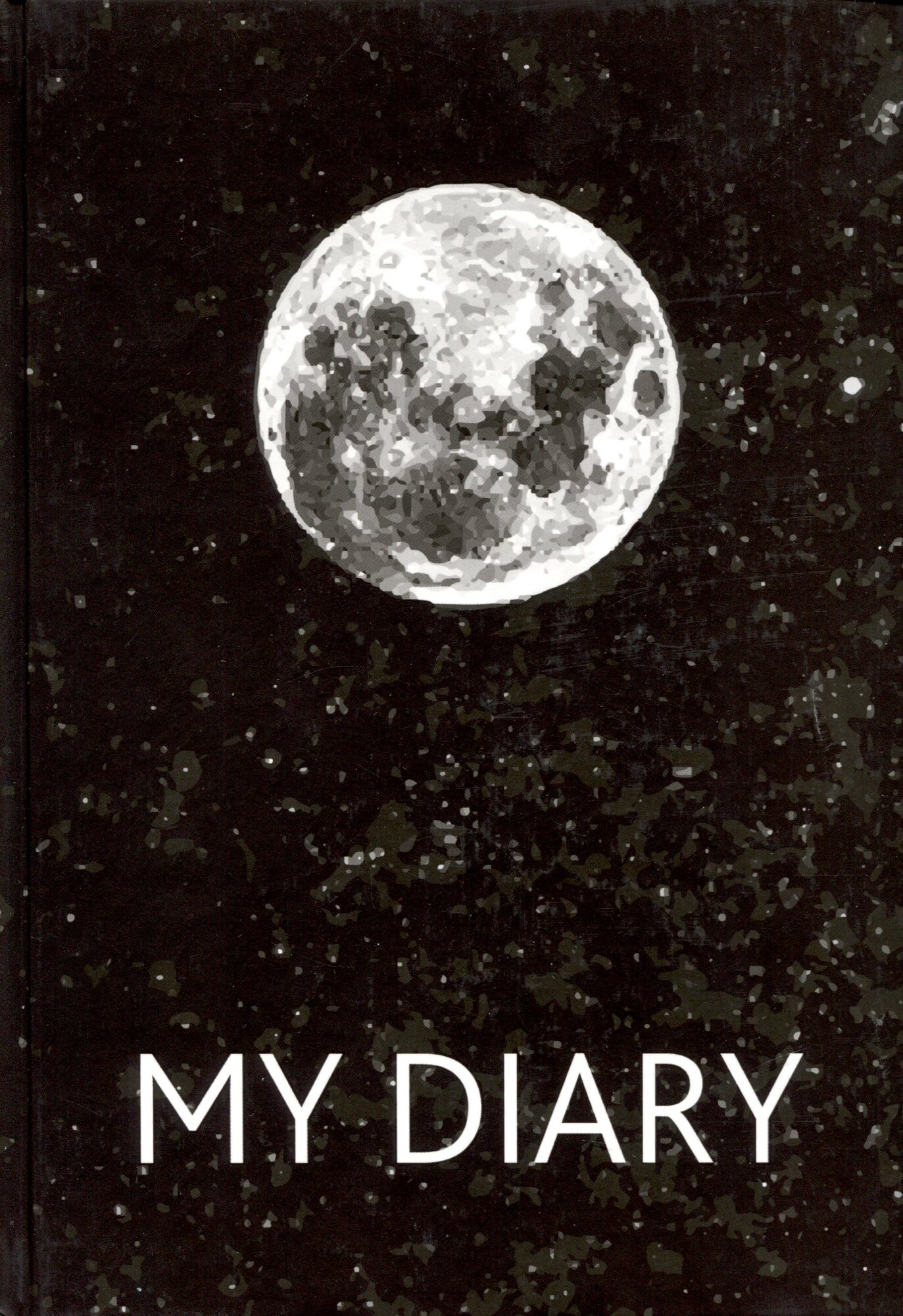 Ежедневник полудат. А5 192л "Лунный свет" 7БЦ, мат. лам, офсет