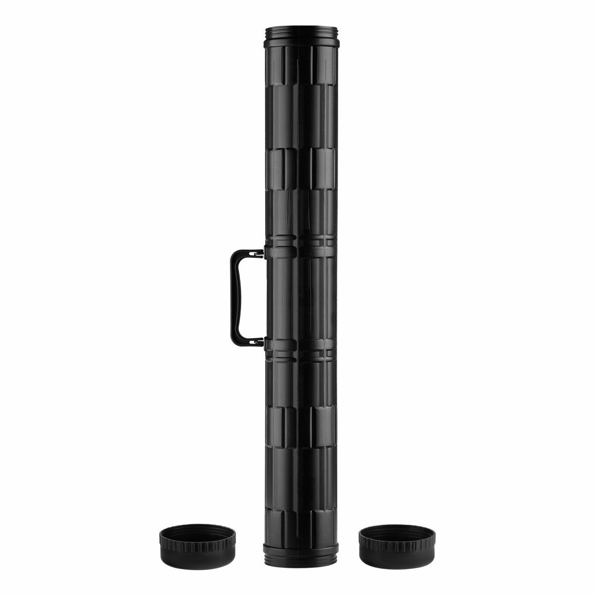 Тубус для рисунков пластик с ручкой черный