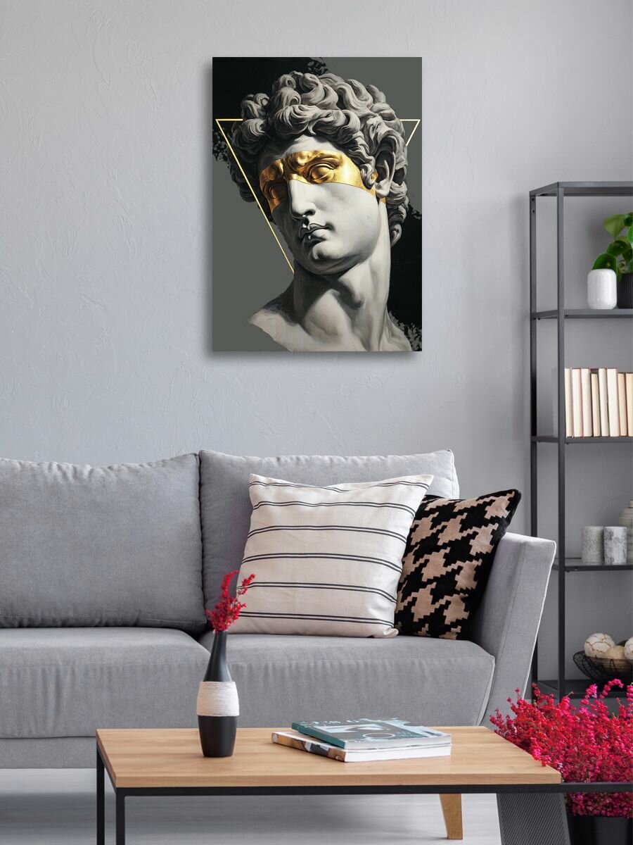 Картина на холсте LOFTime 50х70 Абстракция Давид черн желт К-1880-5070