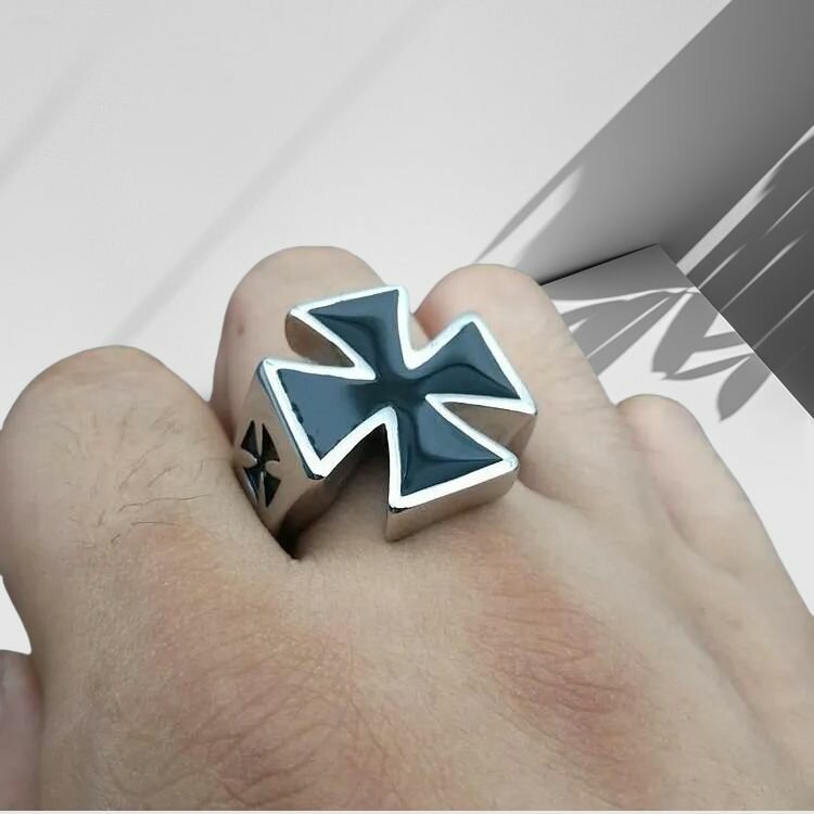 Кольцо с немецким железным крестом, орден Почета тамплиеров