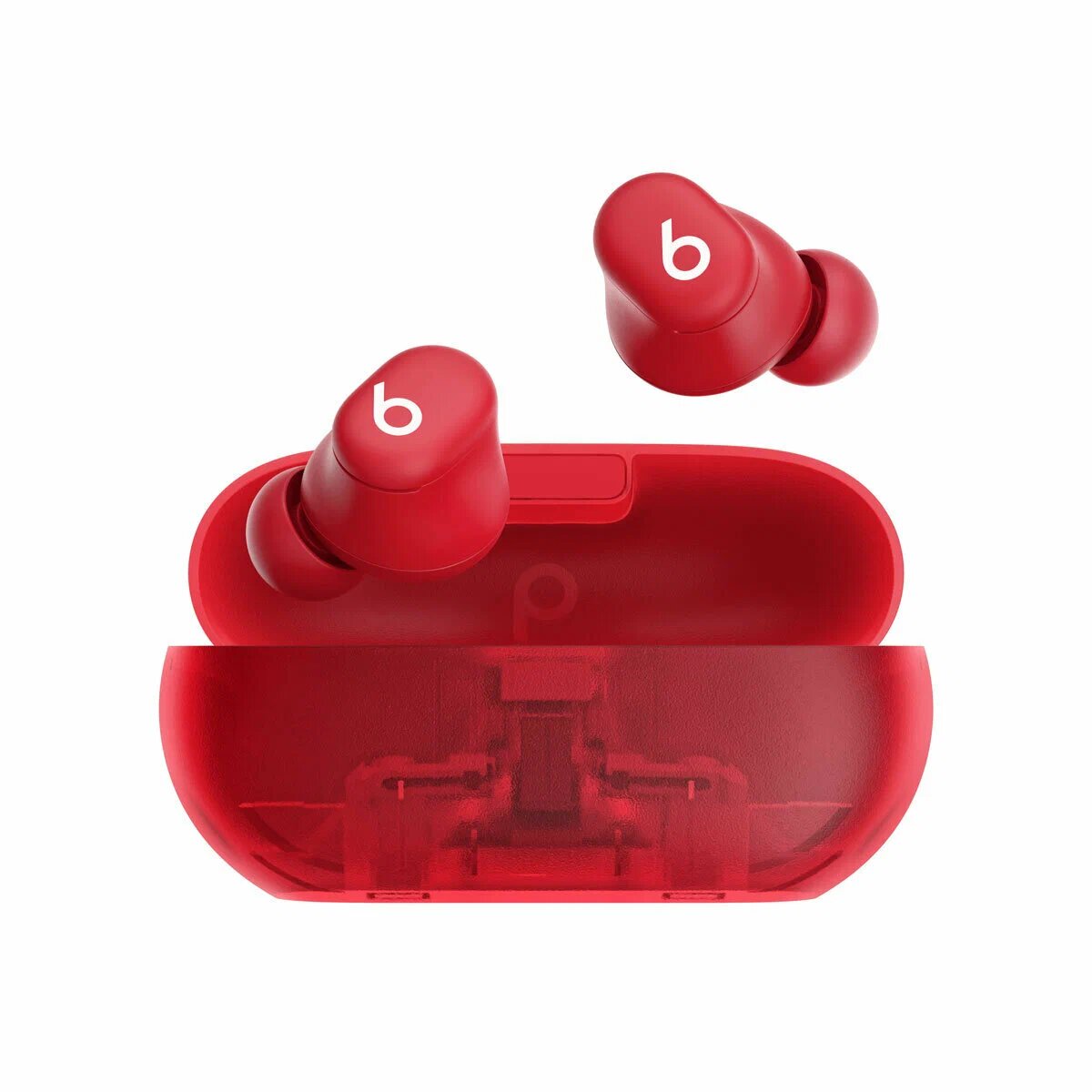 Беспроводные наушники Beats Solo Buds, Синто-красный.（Crystal clear red）