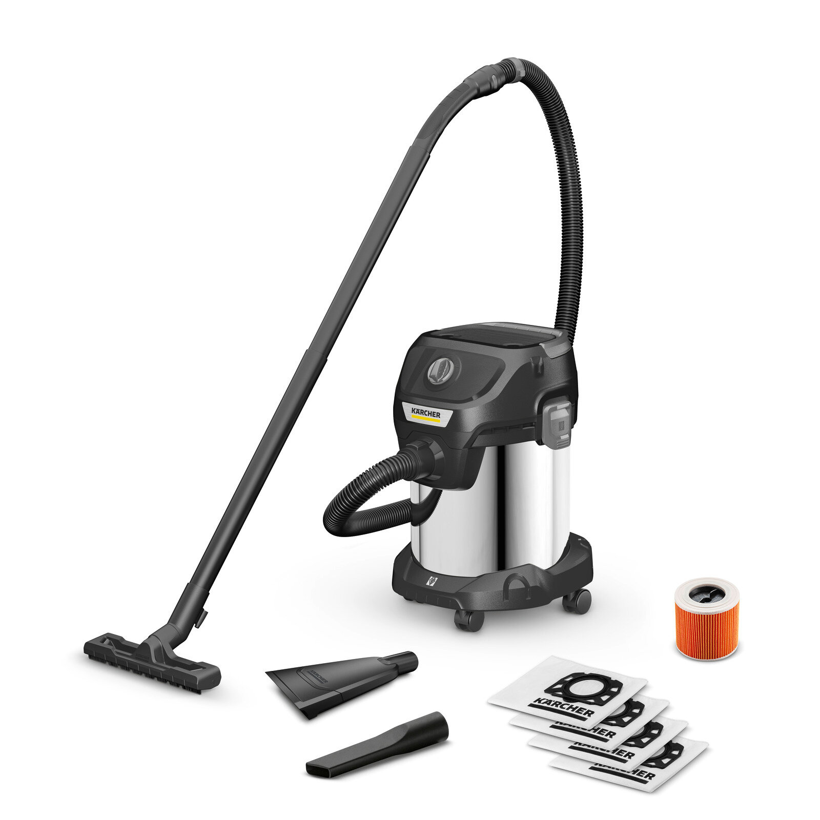 Пылесос строительный Karcher KWD 3 S V-17/4/20 Anniversary Edition 1.628-449.0, 1000 Вт, без регулировки мощности