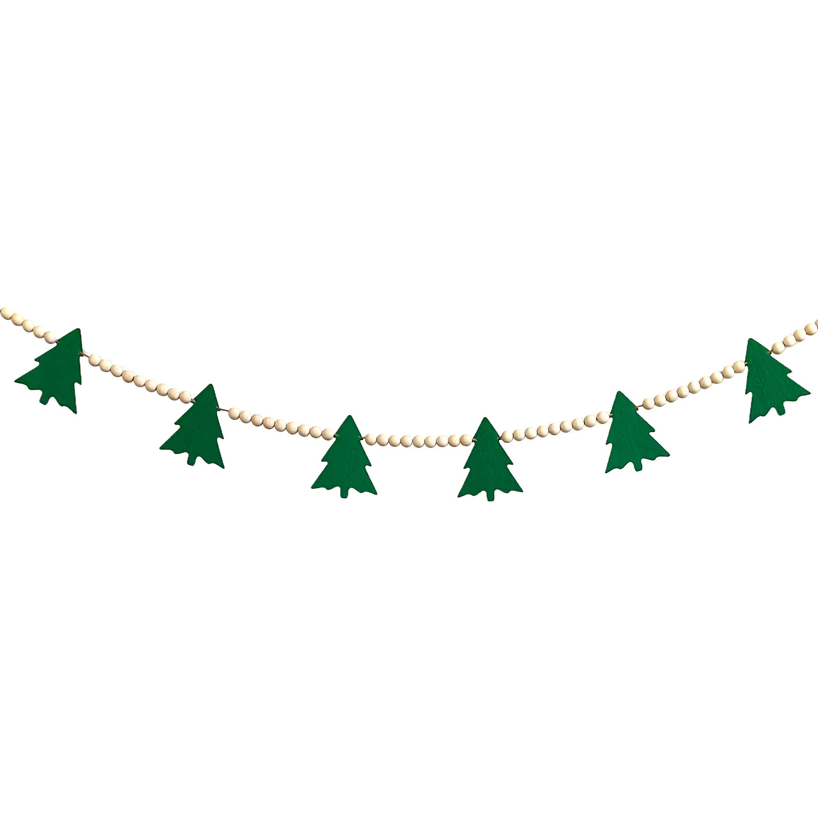 Подвесные украшения из фетра с деревянными бусинами