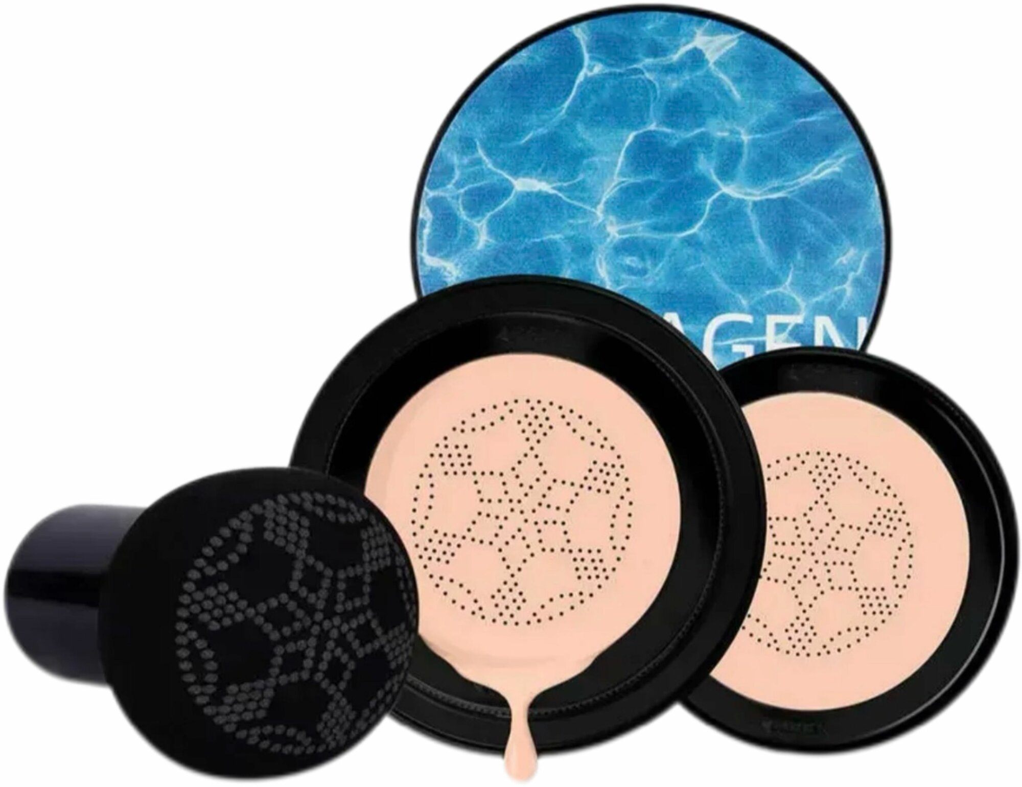 BB крем, кушон для лица, сменный блок 3 в 1, 15 гр х 2.