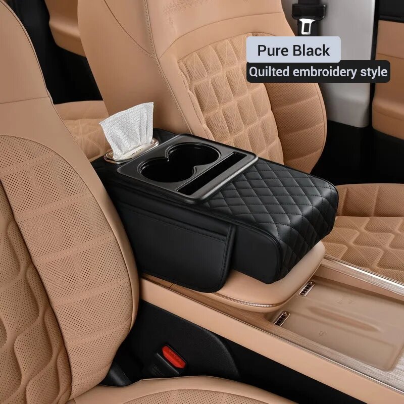 Аксессуары для салона автомобиля. Принадлежности для автомобиля. Подлокотник для автомобиля. Black