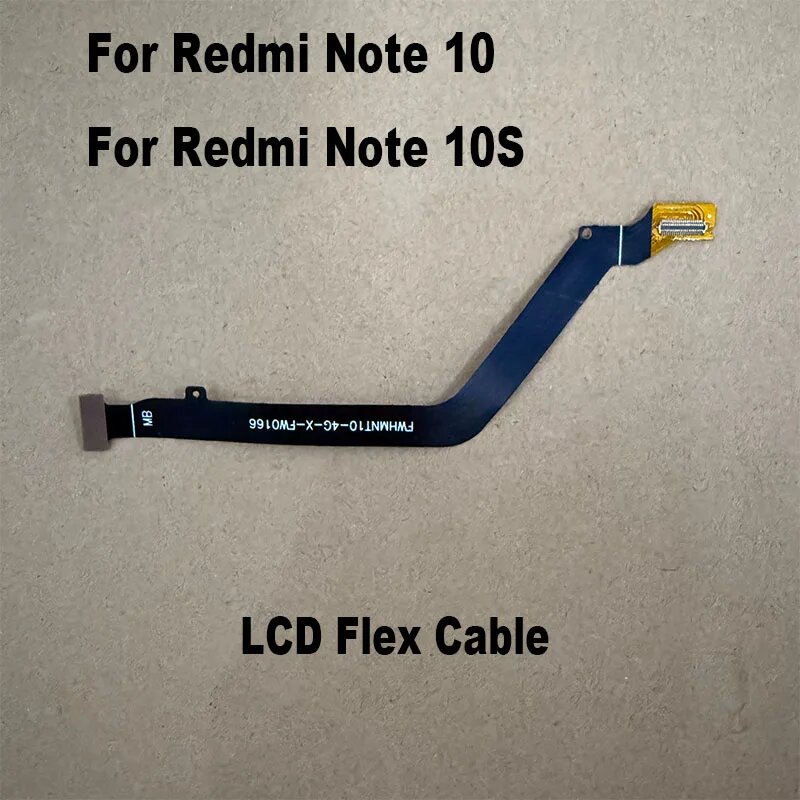 Для Xiaomi Redmi Note 10 10S разъем основной платы USB плата ЖК-дисплей гибкий кабель запасные части 4G LCD Note 10S