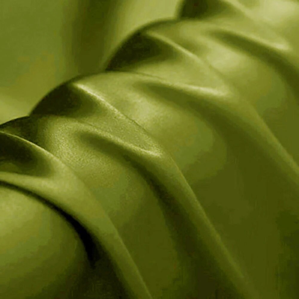 CISULI шелковая атласная ткань Charmeuse 100% шелк 16 мм Зеленый, Price for 1 meter, 85