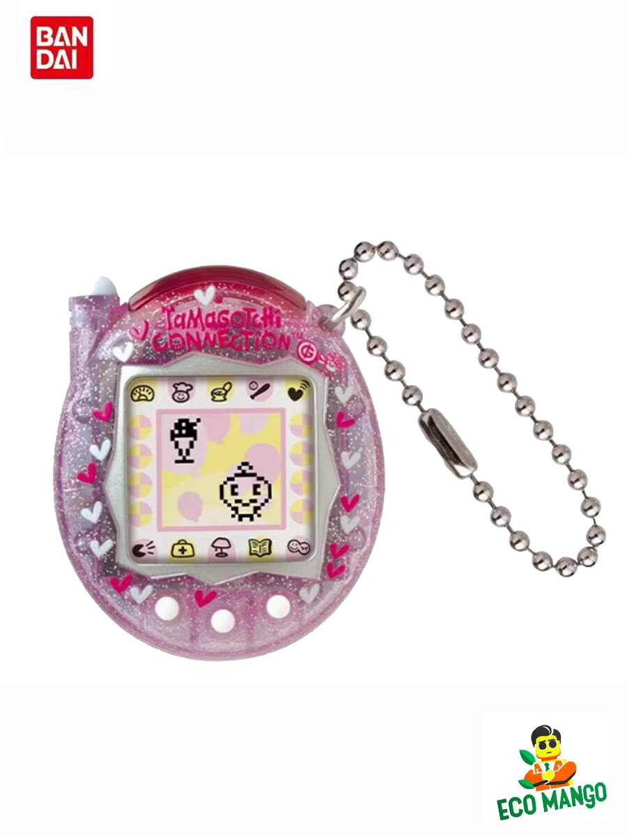Виртуальный питомец Bandai Tamagotchi Connection-Сияющий розовый , китайская версия Английское меню