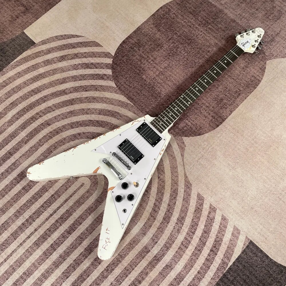 Электрогитара Электрогитара Flying V 6-струнная, корпус Махагони 6-струнная