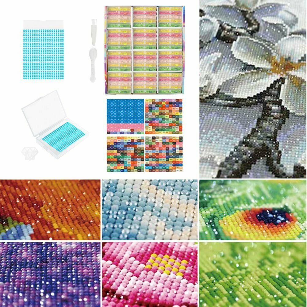 Лоток для алмазной вышивки с защелкой Органайзер для страз и бусин Набор инструментов для алмазной мозаики для взрослых и начинающих