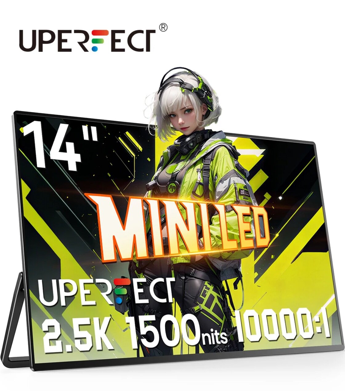 14" Портативный монитор UPERFECT 2K 2560x1600, 60 Гц, mini LED
