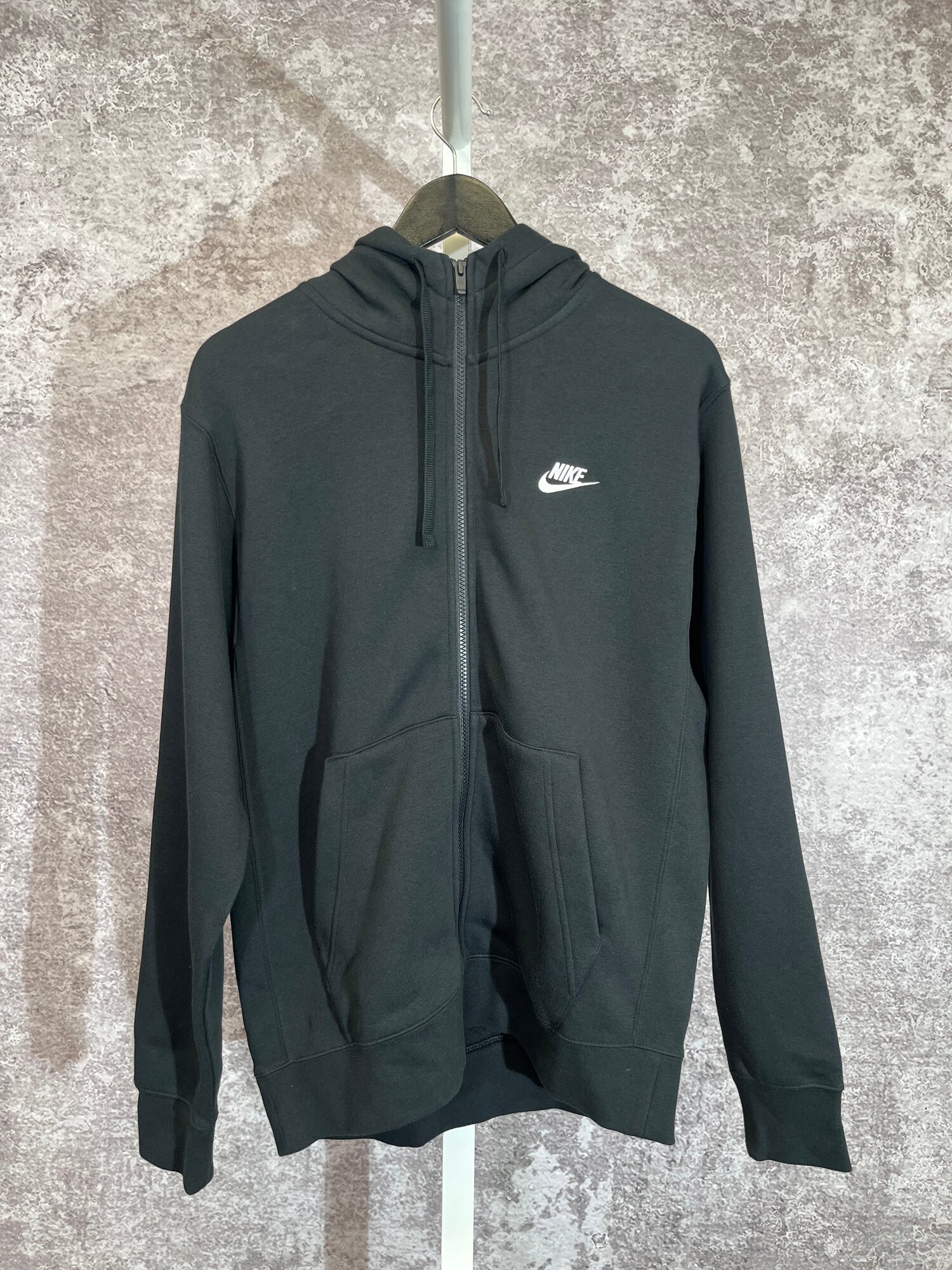 Худи NIKE SPORTSWEAR CLUB FLEECE ZIP HOODIE BLACK