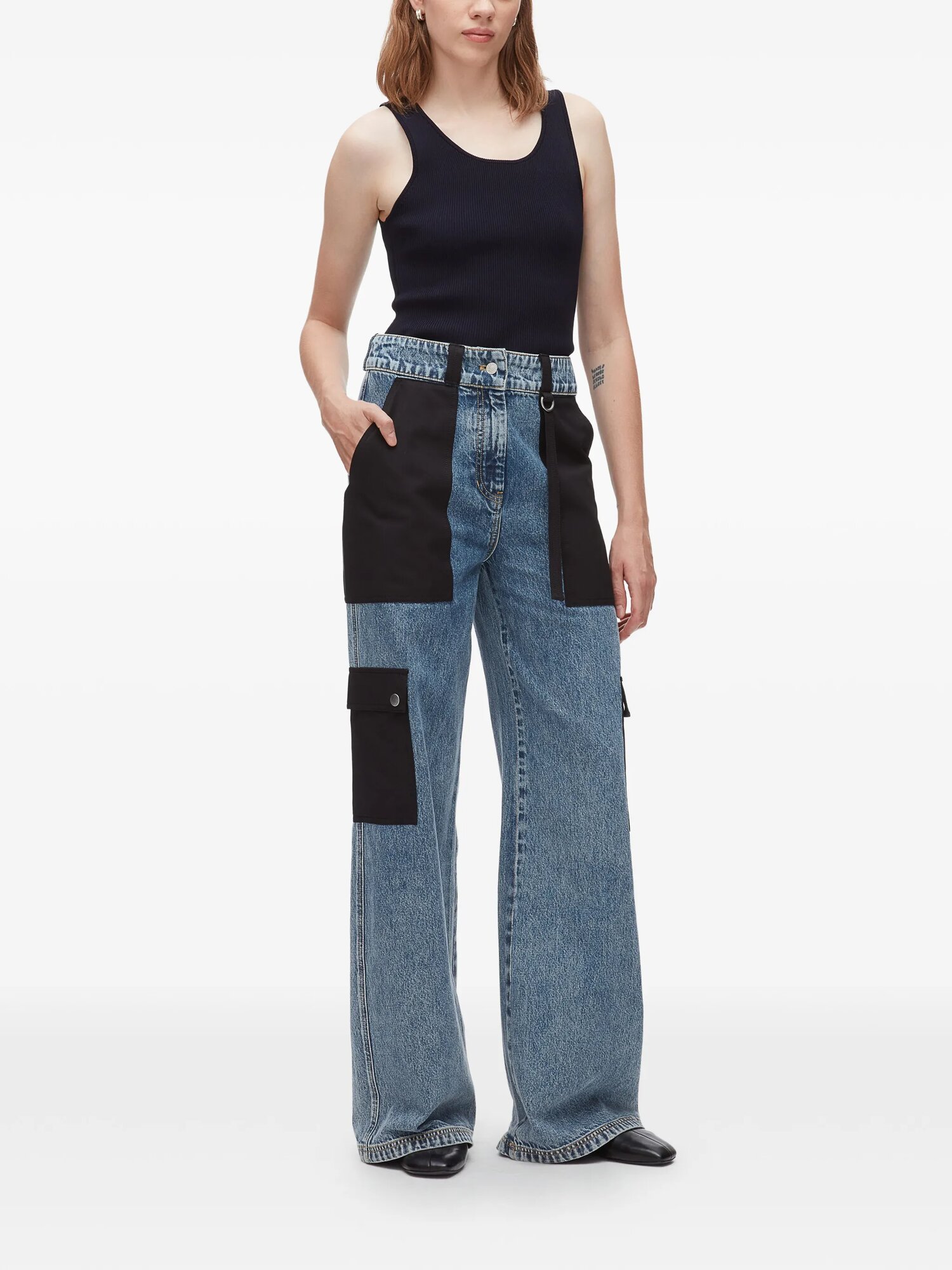 Джинсы 3.1 Phillip Lim Panelled jeans, размер 00 — фото 1