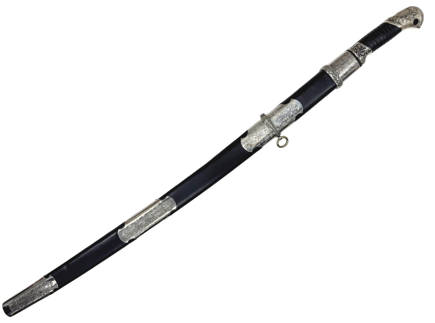 Наградная казачья шашка, образец 1881г, кованая сталь, мельхиор