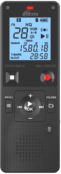 Диктофон Ritmix RR-820 8Gb, черный (80001121)