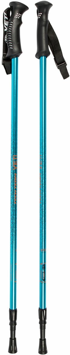Палки д/сканд. ходьбы Yeti с амортизатором, резиновая анатомическая ручка 110-135