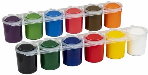 Краски акриловые для рисования и хобби остров сокровищ 12 цветов по 25 мл, 191689