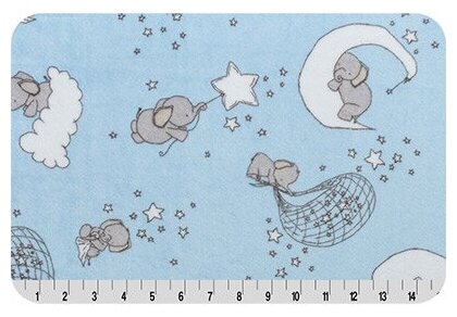 "PEPPY" Плюш SMD CUDDLE фасовка 48 x 48 см 370 г/кв. м ± 5 100% полиэстер СК/Распродажа baby blue