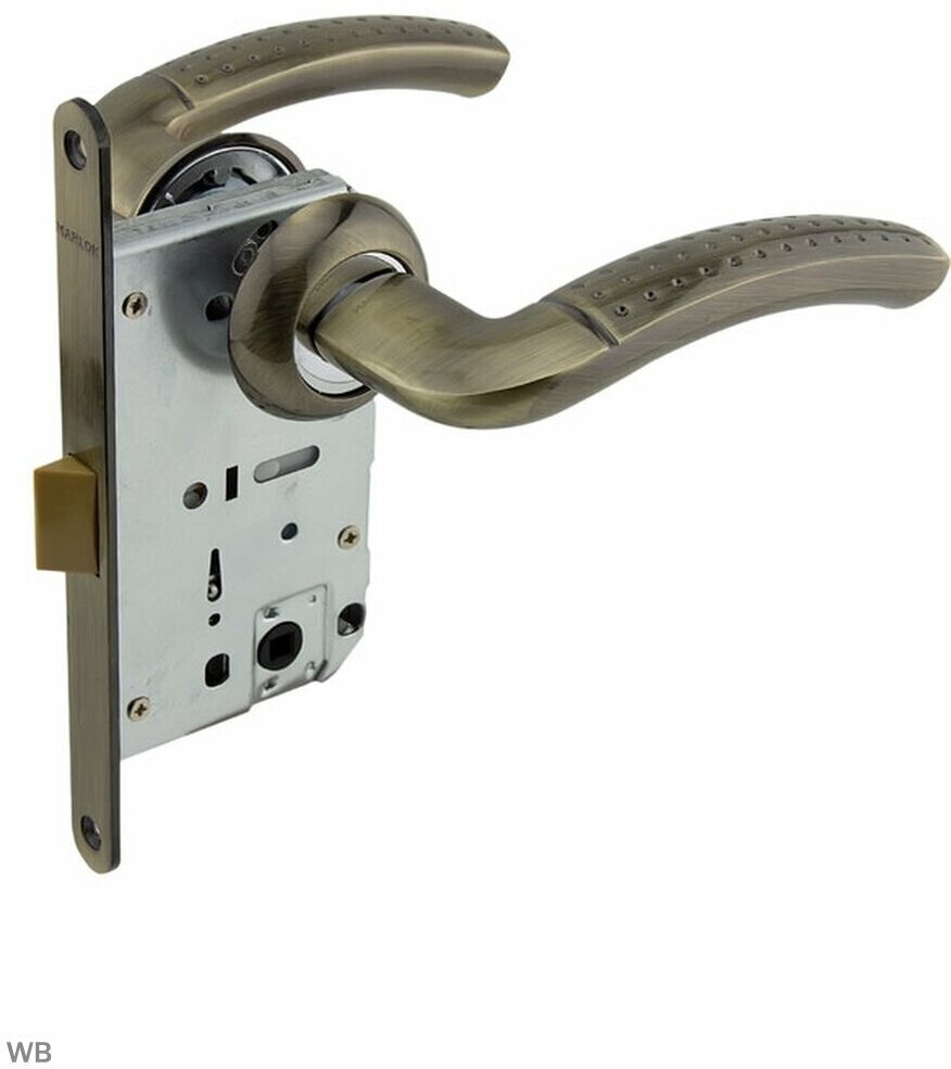 Защелка с ручками MARLOK 96/5402 межосевое 96 мм (Тип 5) AВ (бронза)