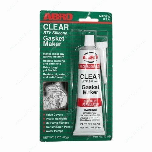 Герметик прокладок Abro Masters силиконовый прозрачный 85 г ABRO 13ABCHRES