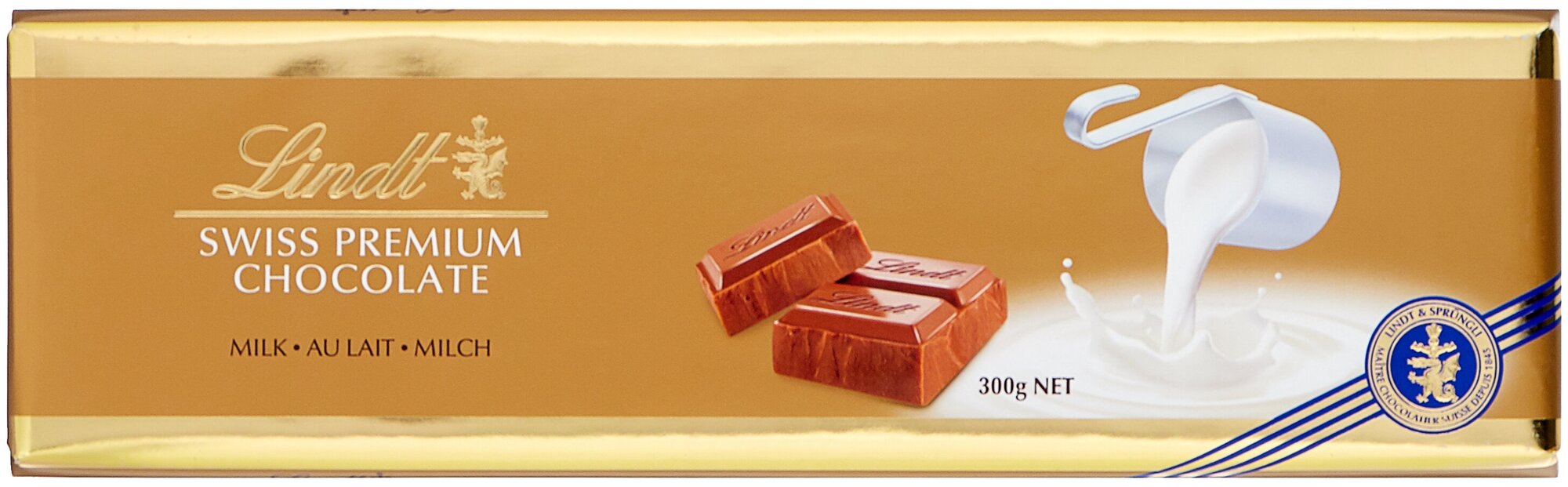 Шоколад Lindt Swiss premium молочный, 300 г