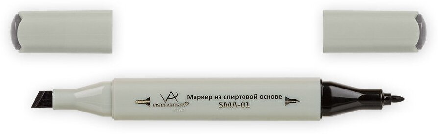 Маркер "VISTA-ARTISTA" Style на спиртовой основе SMA-01 0.7 мм - 7 мм перо круглое/скошенное S491 серый теплый 6/Warm Grey 6