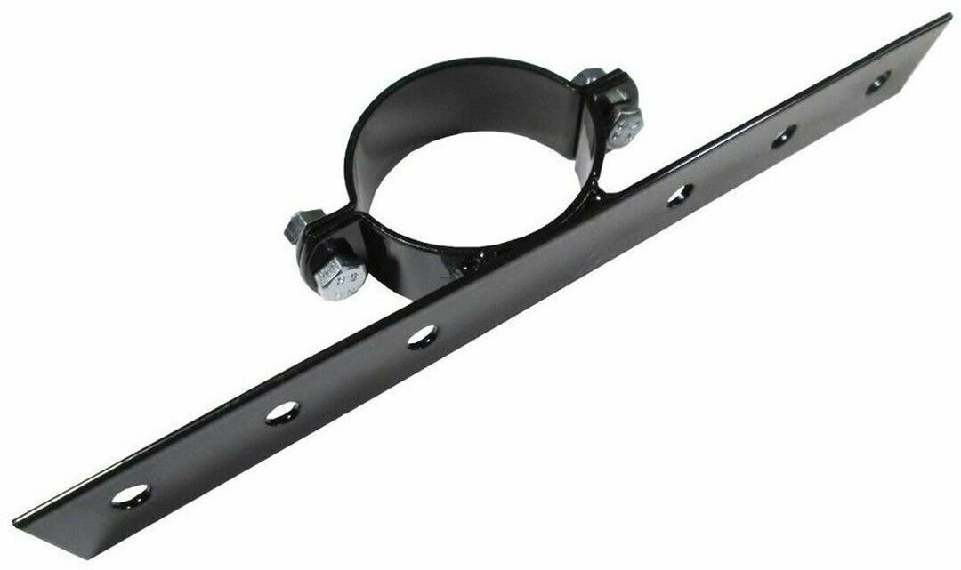 "PODPORA PLOTU" чёрный кронштейн для крепления брусков забора, на опору PODPORA-VYSOKY диам. 50мм