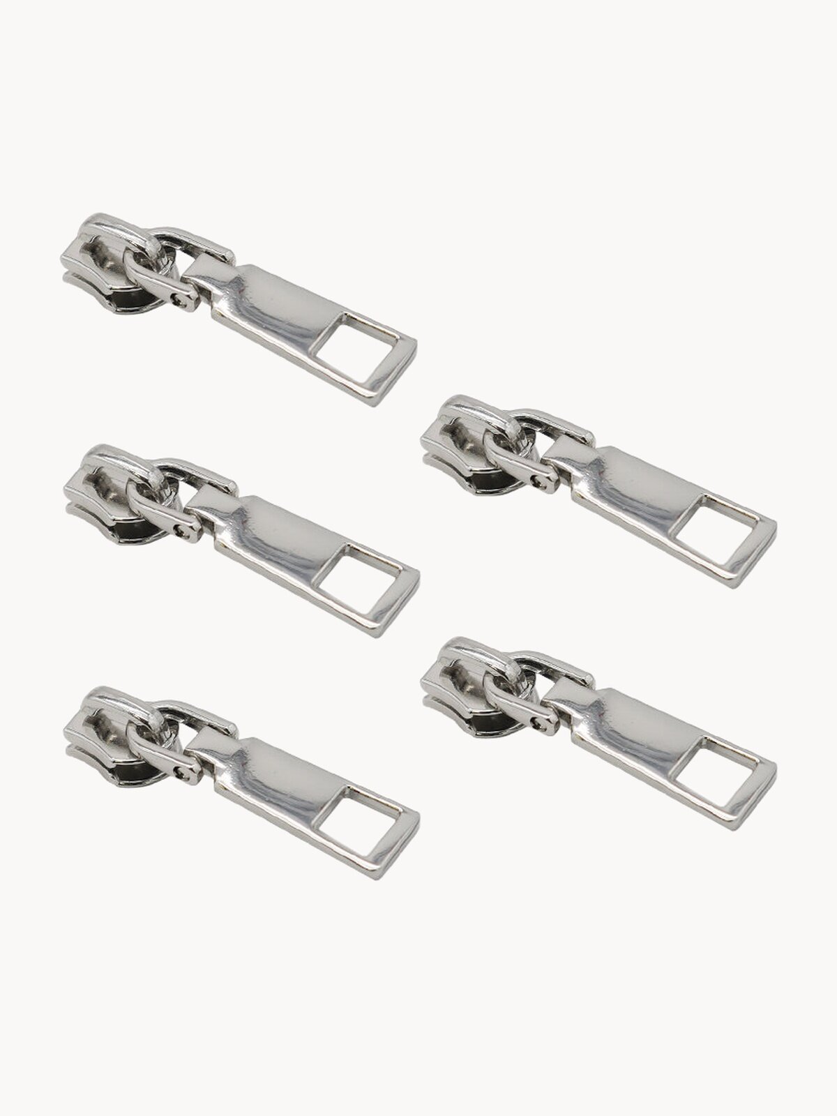 Движок/Бегунок для металической молнии 5мм(Упаковка 5 штук). Цвет: Никель