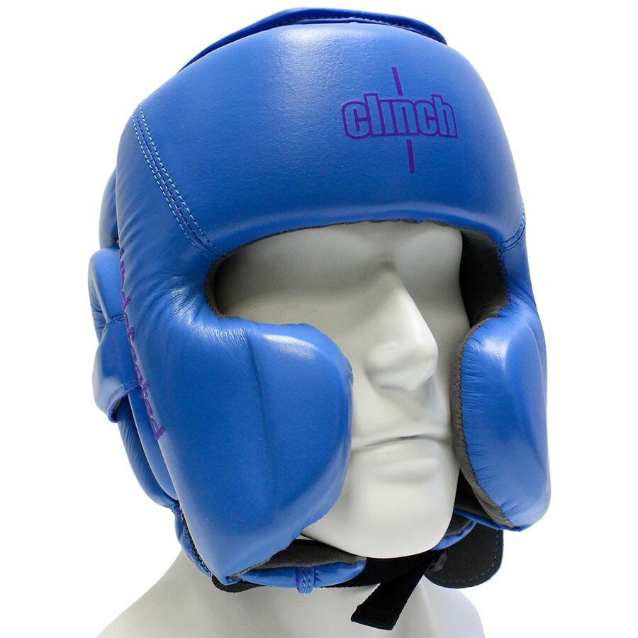 Боксерский шлем Clinch Undefeated cв. синий, L