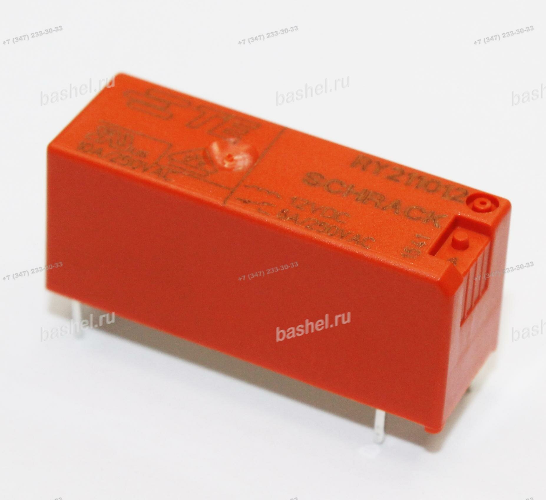 RELAY RY211012 (4-1393224-6), Реле, TE Connectivity, (упр:12В/DC, комм: 8A/250В/AC, 1NO/1NC, AgNi, R-coil:627Ом)
