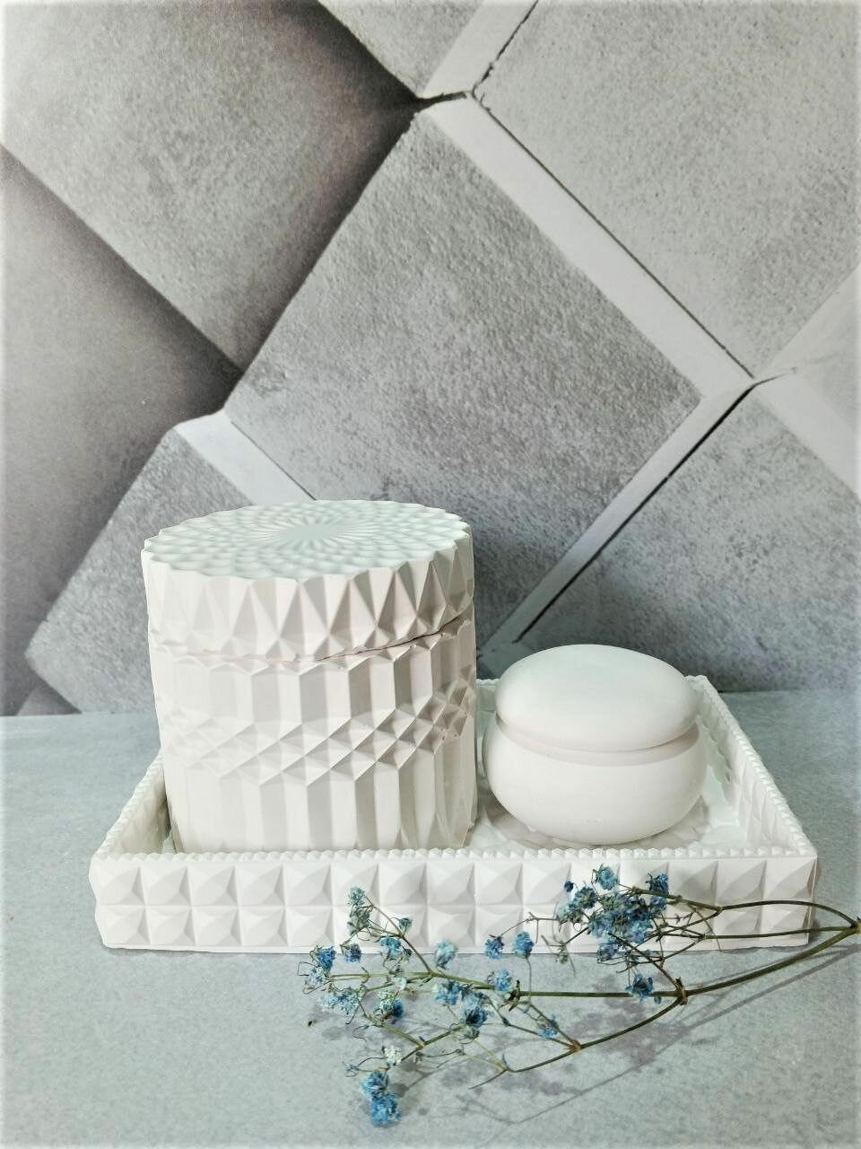 Декоративный набор из гипса