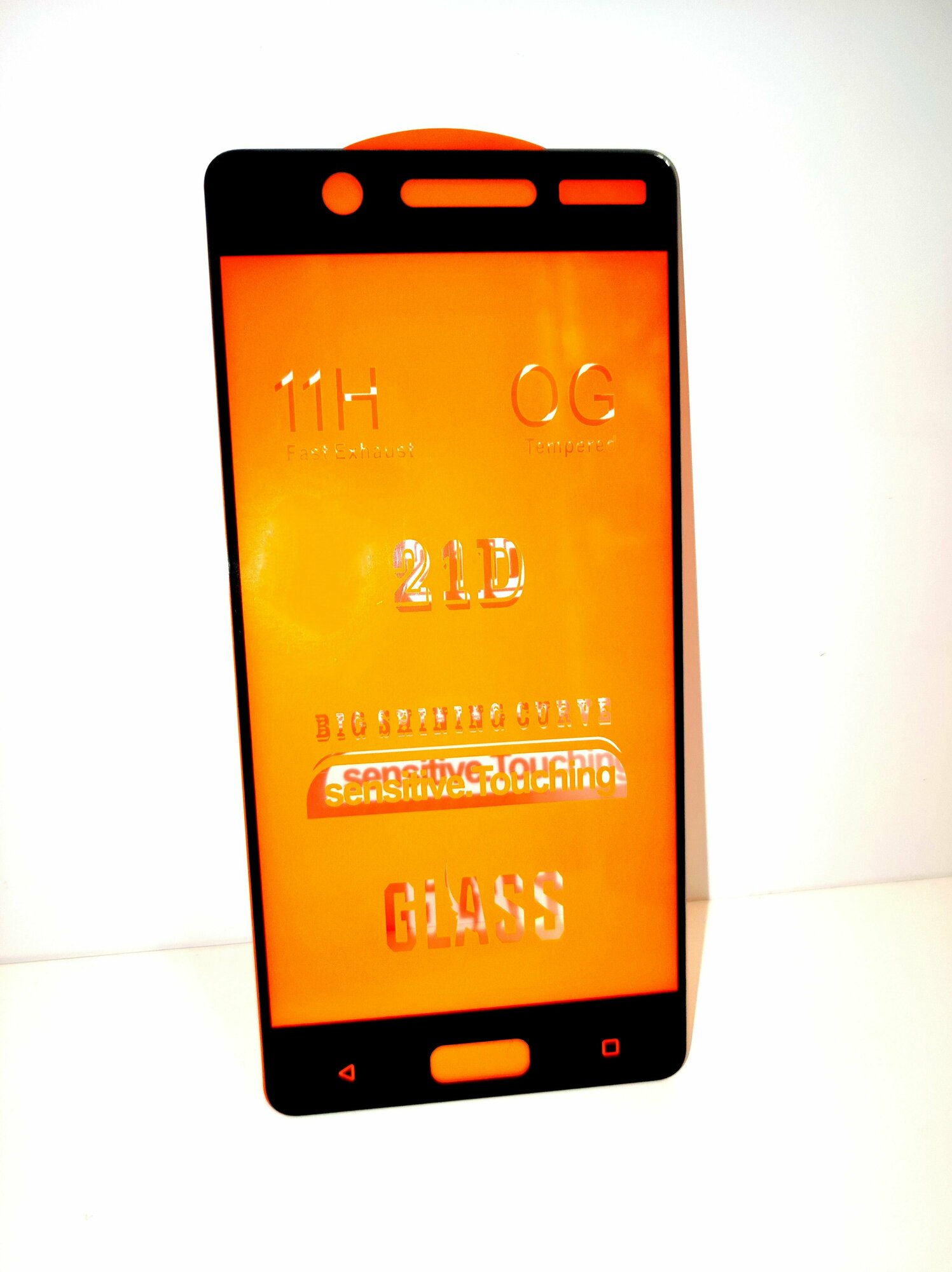 Nokia 5 Защитное стекло 3D, черное бронестекло для Нокия 5 полное покрытие