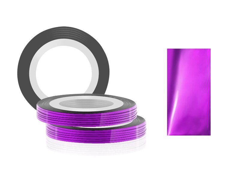 Jessnail Фольга для дизайна ногтей в рулоне 20м*0,8мм, фиолетовая (74728)