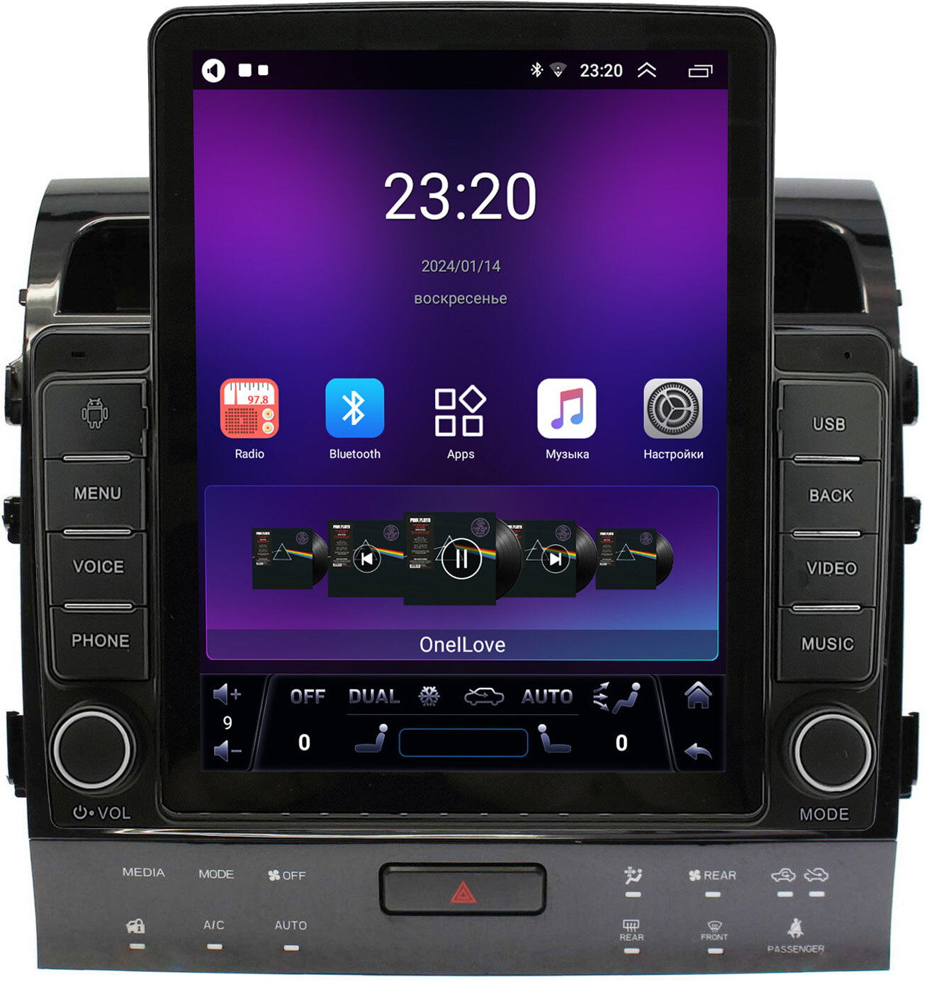 Штатная магнитола Toyota Land Cruiser 200 2013-2015 авто с Navi (Тип B) Canbox GTR095-10-1202 Android 10 (QLed, 4/64, DSP, CarPlay)