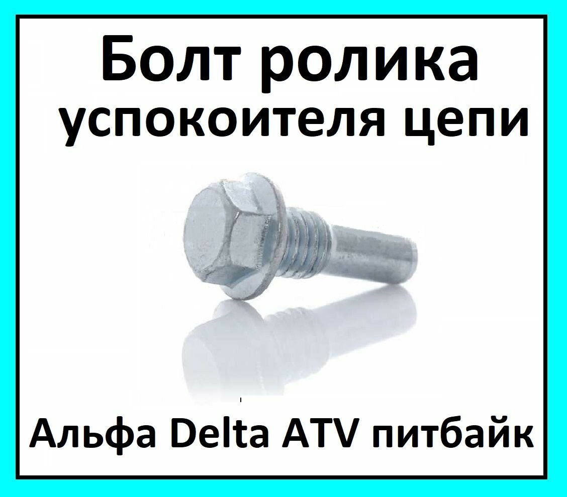 Болт направляющего ролика успокоителя цепи ГРМ на мопед Альфа Delta Zodiak квадроцикл питбайк