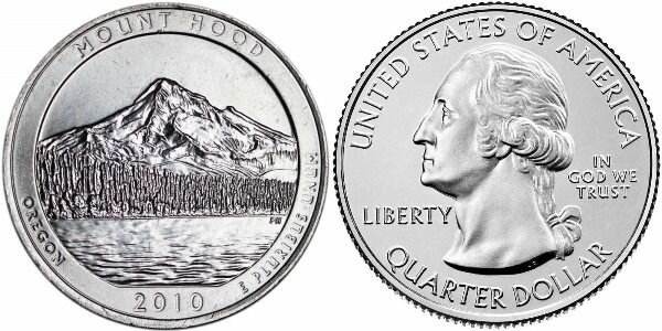 США 25 центов 2010 Квотеры Парки США 5 - Маунд Худ
