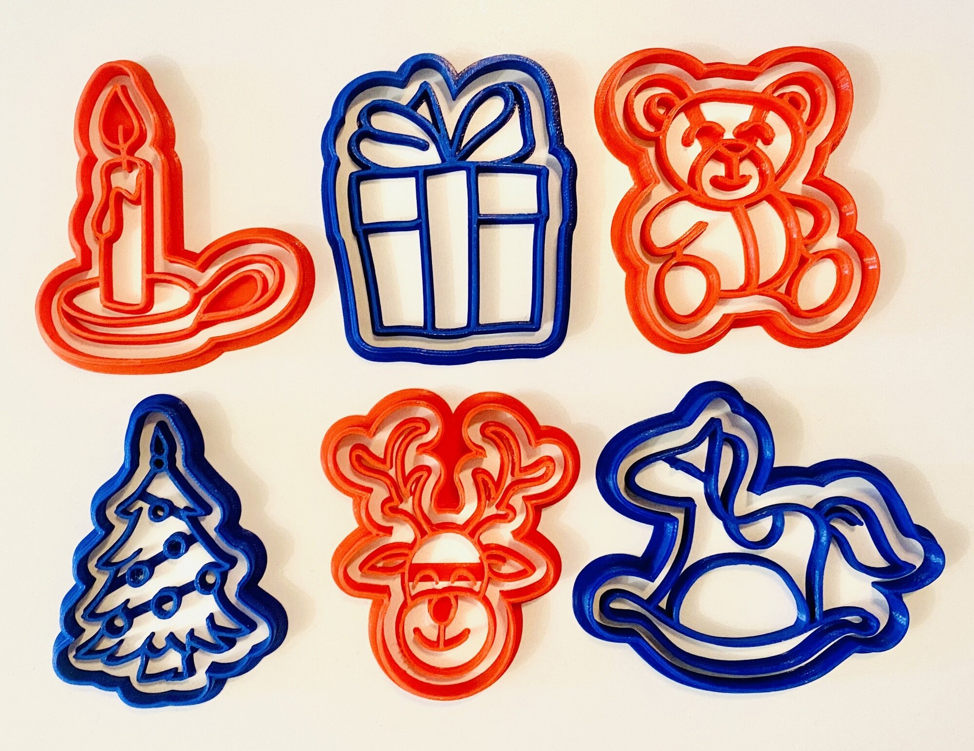 Формочки для печенья, вырубки для пряников "Новый год" 6 шт.