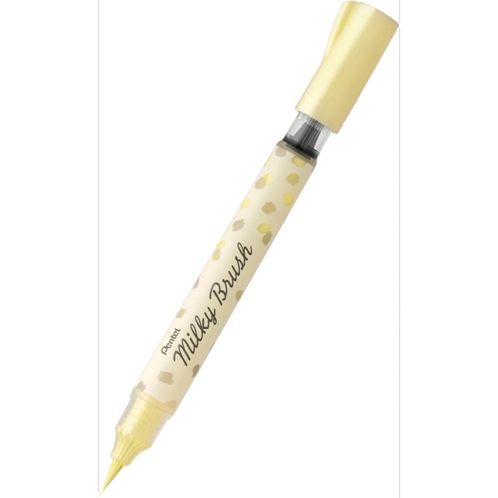 Маркер-кисть Pentel "Milky", XGFH, с кнопкой подкачки чернил, 1-10 мм, в блистере