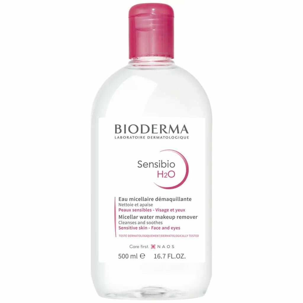 Bioderma Sensibio H2O Мицеллярная вода для снятия макияжа для нормальной и чувствительной кожи лица 500 мл (из Эстонии)