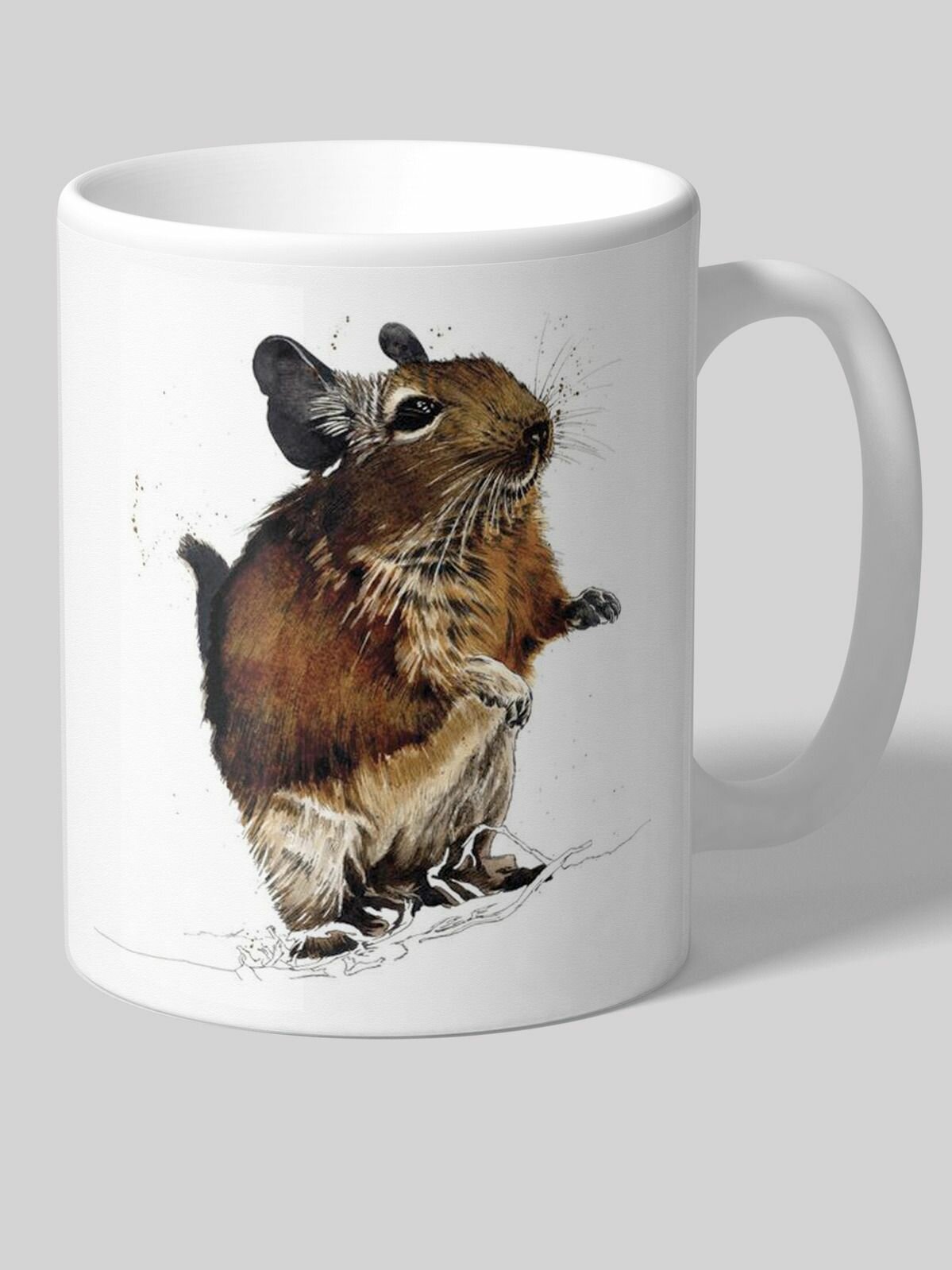 Кружка cooperative.moscow " Белочка Дегу " (кружка с Дегу , Дегу, Белка Дегу , Белка, питомец, кружка с животным , подарок с любовью, друг человека, кружка с питомцем) , 330 мл, 1 шт