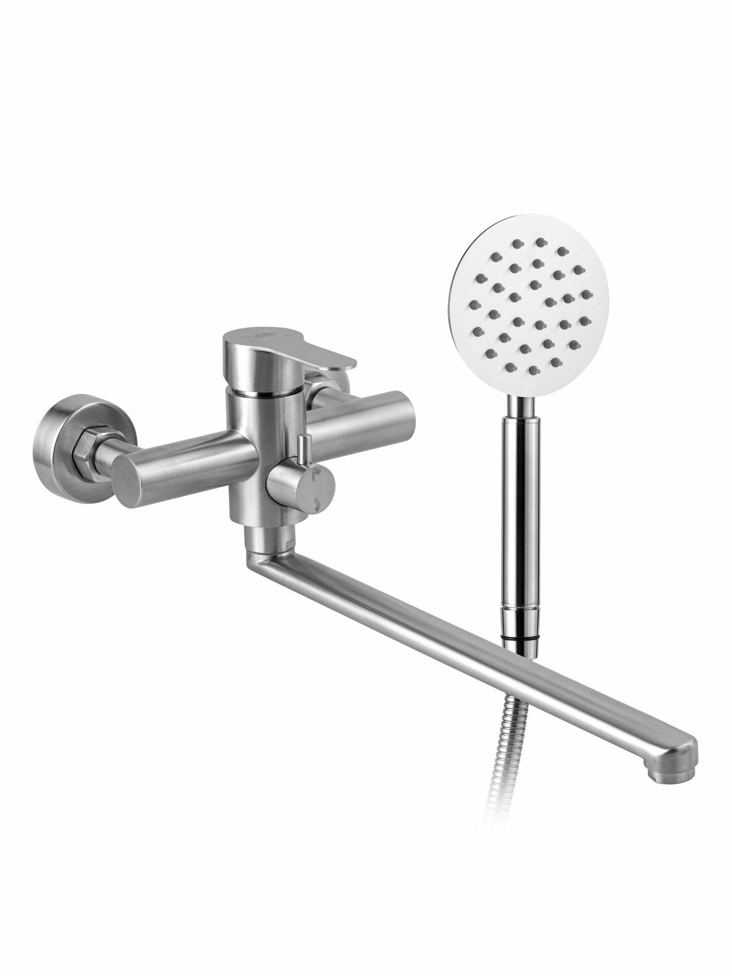 Смеситель для ванны с душем с длинным изливом из нержавеющей стали SUS 304