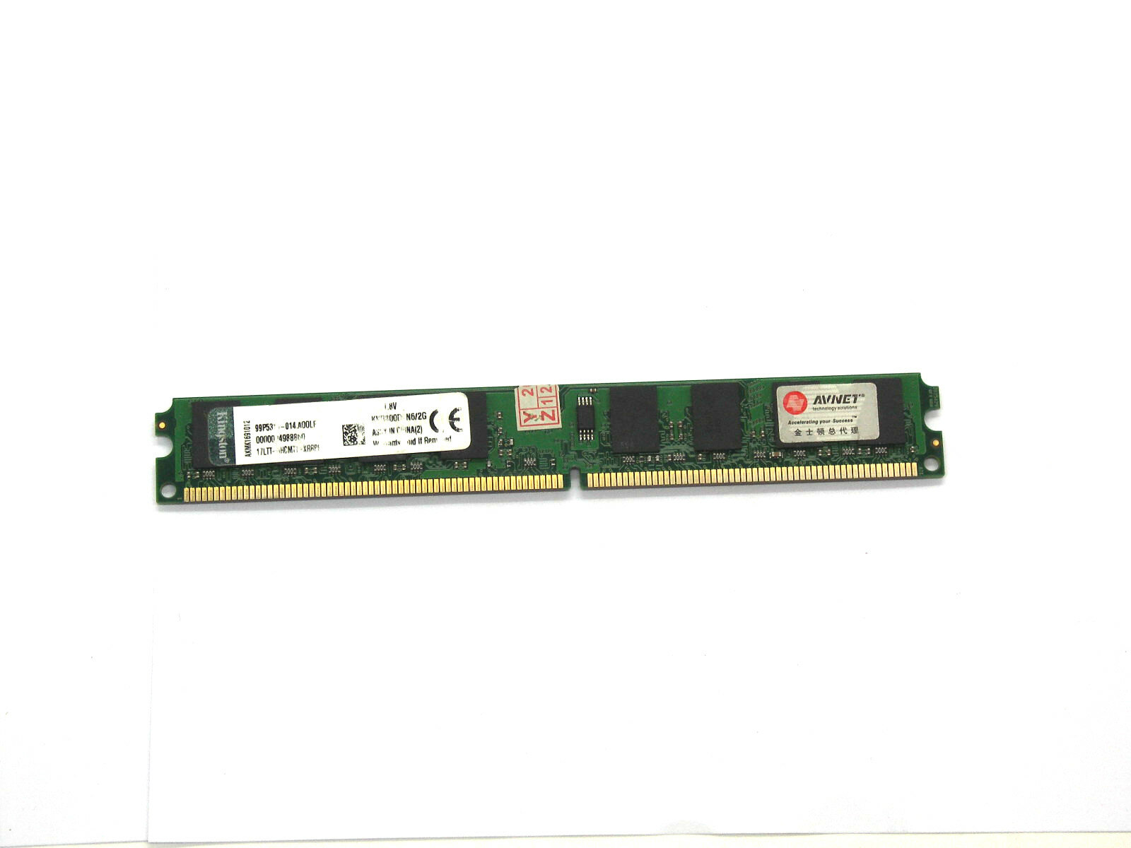 Оперативная память DIMM DDR2 2Gb PC-6400 Kingston KVR800D2N6/2G