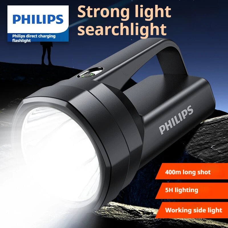 Новый фонарик Philips SFL3121, мощный прожектор с боковым освещением можно использовать для различных освещения.