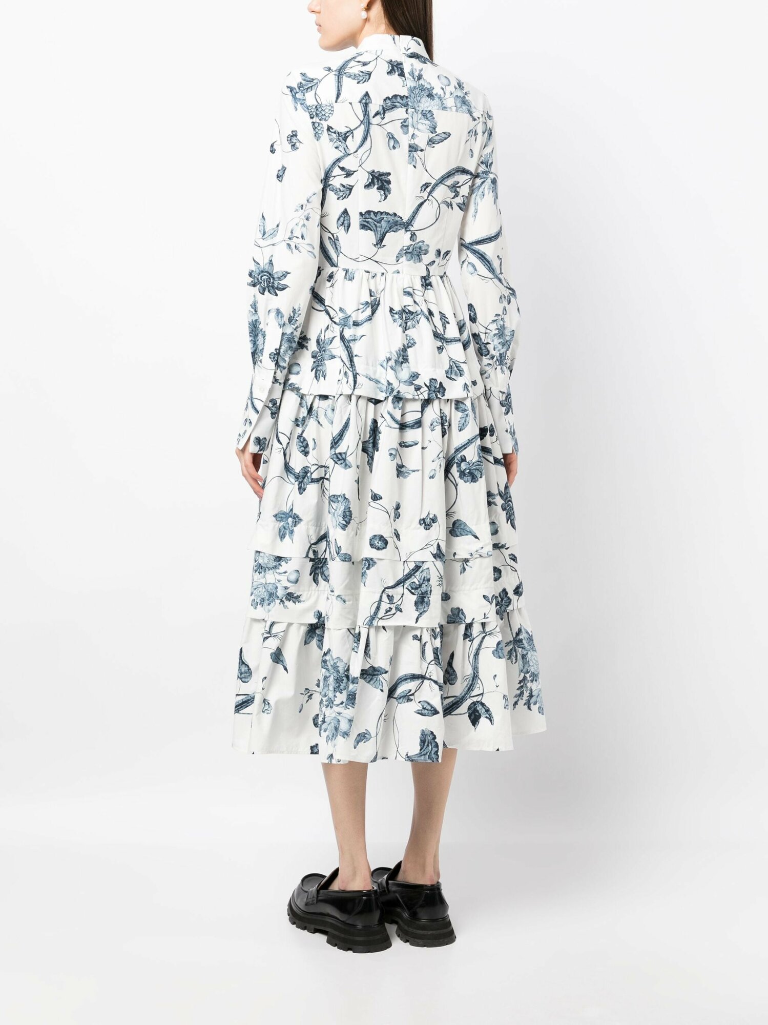 Платье Erdem, размер 10, бежевый/белый — фото 1